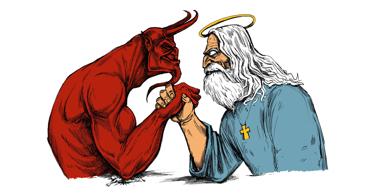 Perché Satana è rappresentato con corna, calze rosse e un forcone?