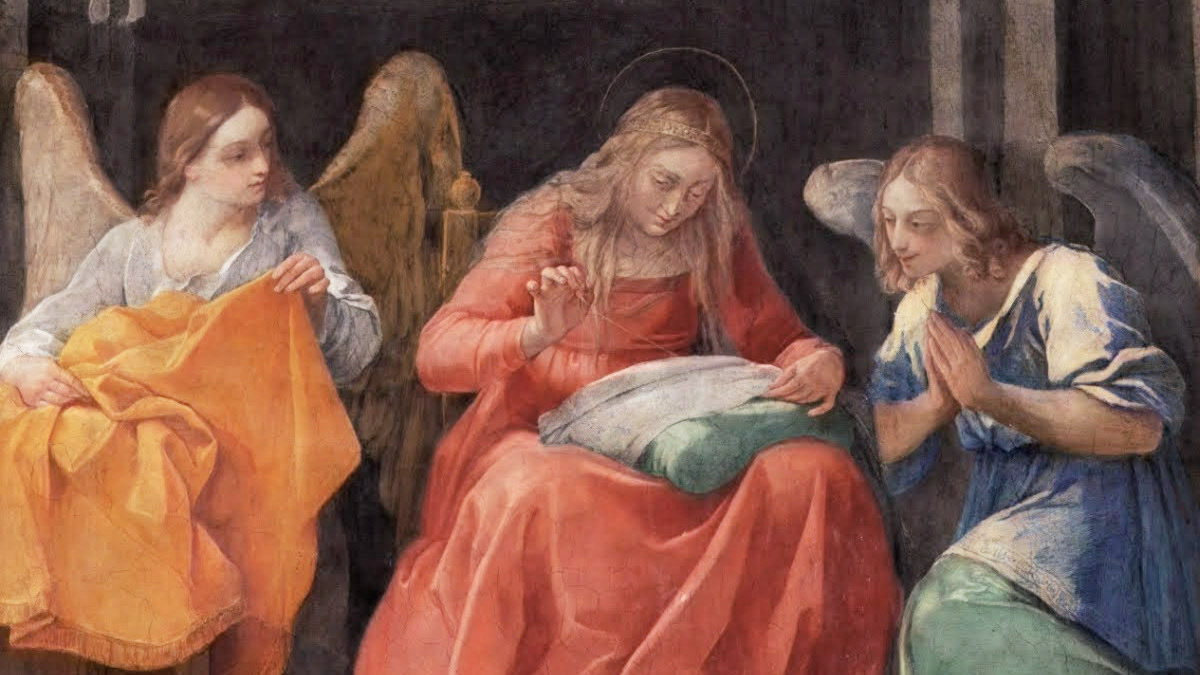 Perché in alcuni dipinti la Vergine Maria cuce o ricama? (FOTO)